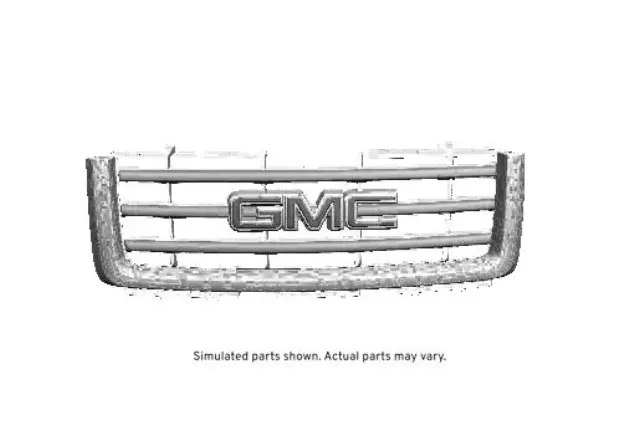 2012-2013 GMC Bright Chrome Front Grille with GMC Emblem and Clips ...