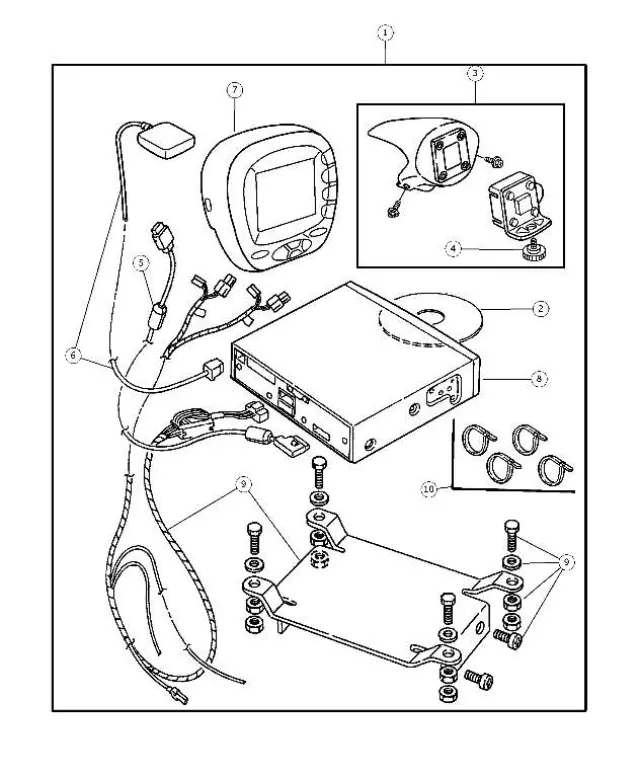 2001-2002 Mopar Navigation Compact Disc 5017415AB | My Mopar Parts