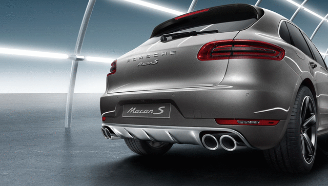 2015-2022 Porsche Macan Stainless-Steel Rear Trim 95B-807-837-A-6M7 ...