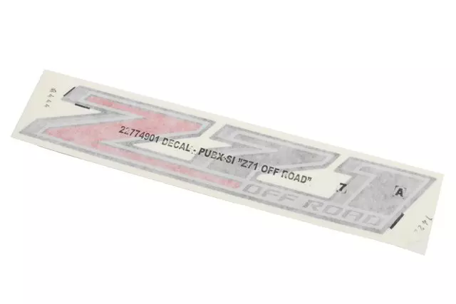 2014-2020 GM Pickup Box Side Z71 Offroad Decal 22774901 GM ...