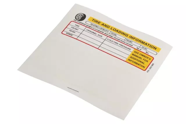 Labels for 2017 Chevrolet Cruze | OEM GM Parts