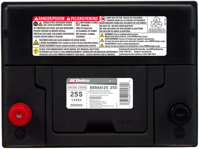1984-2019 ACDelco Battery 25S | TascaParts.com