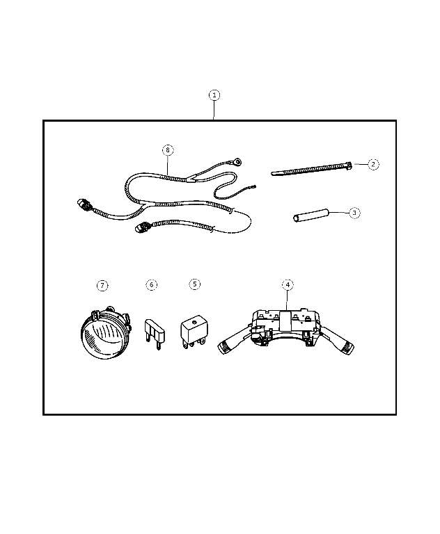 2005-2007 Jeep Liberty Fog Lamp 55156866AA | My Mopar Parts