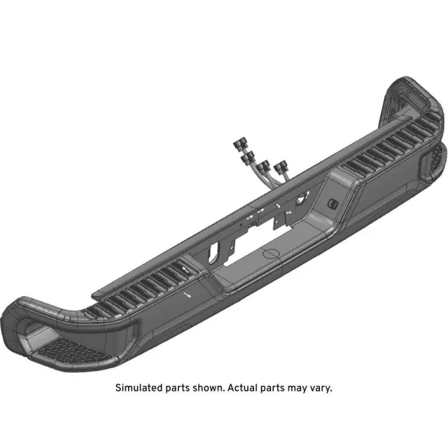 Black Rear Bumper Impact Bar 84520846 GM | GMPartsDirect.com