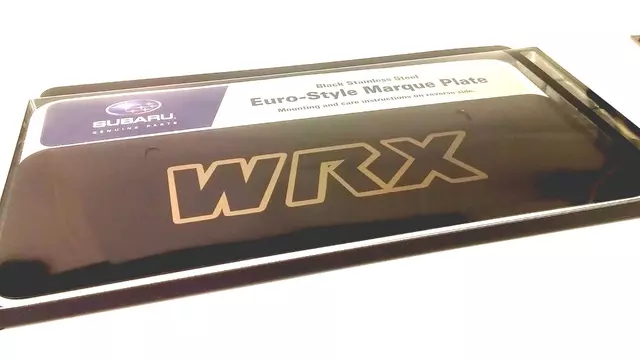 2013-2024 Subaru Wrx Marque Plates - Matte Black SOA342L131 | Subaru ...