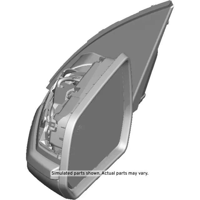 Black Driver Side Door Mirror without Cover 84600953 GM | GMPartsDirect.com