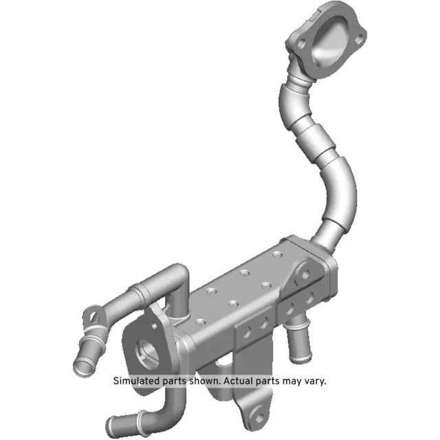 GM Parts: Exhaust Gas Recirculation (EGR) Valve Cooler (Part# 12677086 ...