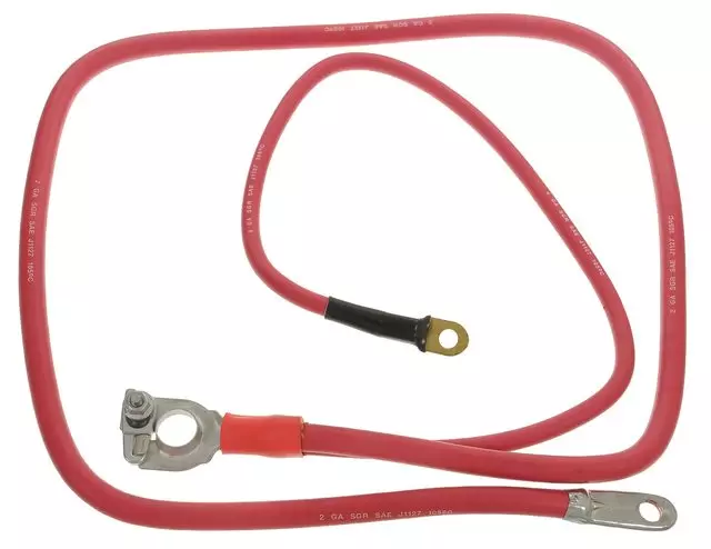 Red 2 Gauge Positive Lead Free Battery Cable with Auxiliary Leads ...