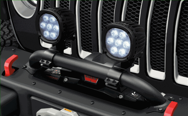 82215729 - Winch Guard Light Mounting Bracket 2018-2024 Jeep | Mopar ...