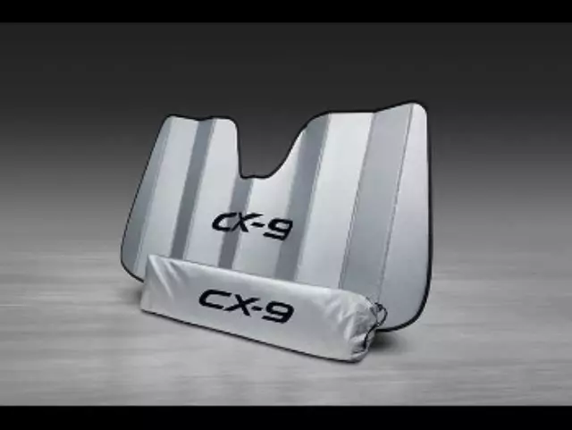 2016-2022 Mazda CX-9 Windshield Sunscreen - Silver With Cx-9 Logo 0000 ...