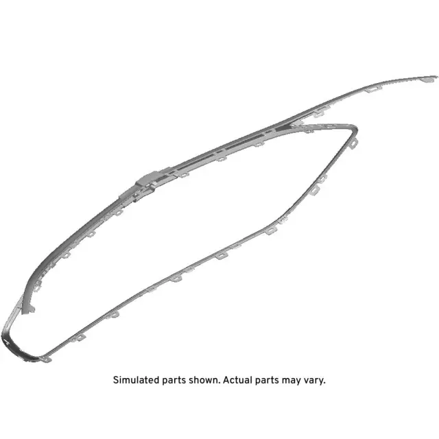 Exterior Bright Chrome Bumper Grille Insert 84036516 GM | GMPartsDirect.com
