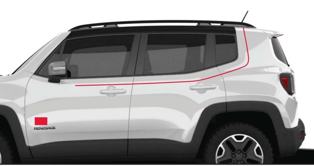 2015-2023 Jeep Renegade Body Side Graphic 82214861AB | Mopar Estores
