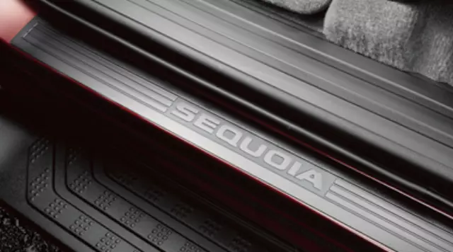 PT747-0C080 - Door Sill Protectors Black - 2008-2020 Toyota Sequoia ...