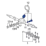 Differential Ring And Pinion yc3z4209b | TascaParts.com