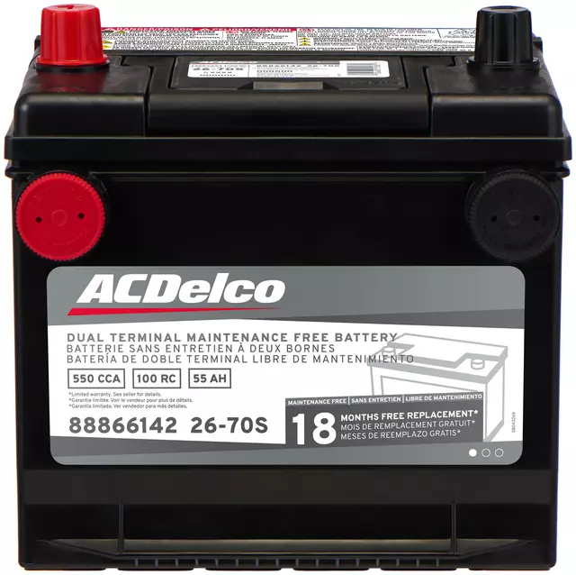 1984-1991 ACDelco 18 Month Warranty Dual Terminal BCI Group 70DT ...