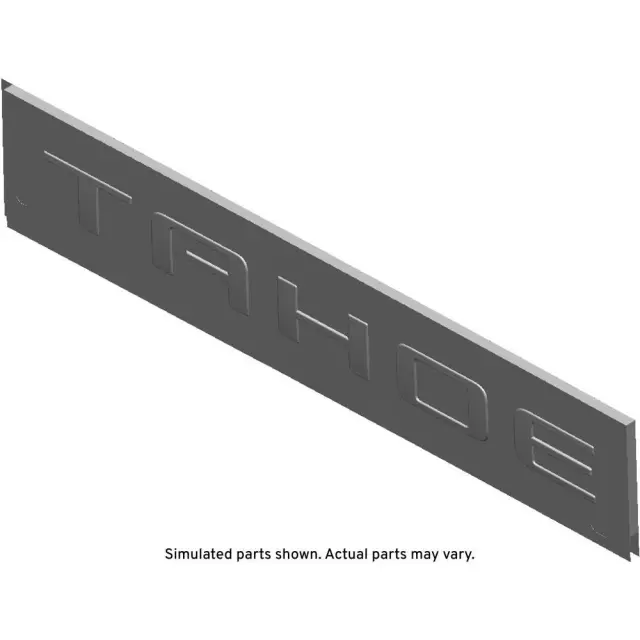 2021-2024 Chevrolet Tahoe Black Front Side Door Vehicle Name Plate ...