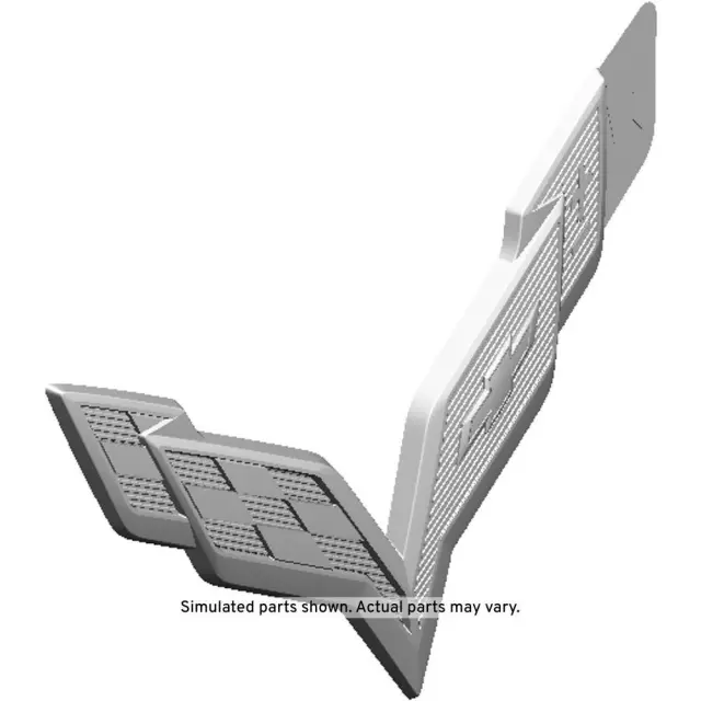 2014-2019 Chevrolet Corvette Carbon Flash Lift Gate Cross-Flag Emblem ...