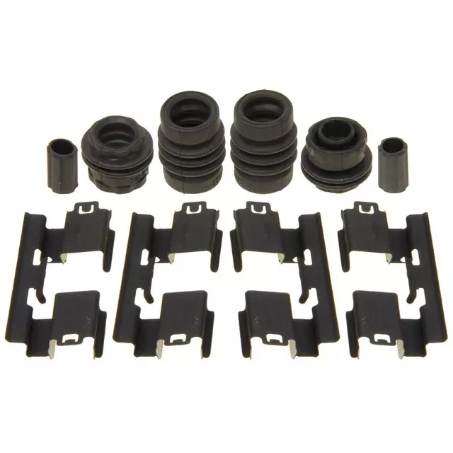 Front Disc Brake Caliper Hardware Kit with Clips, Boots, and Bushings ...