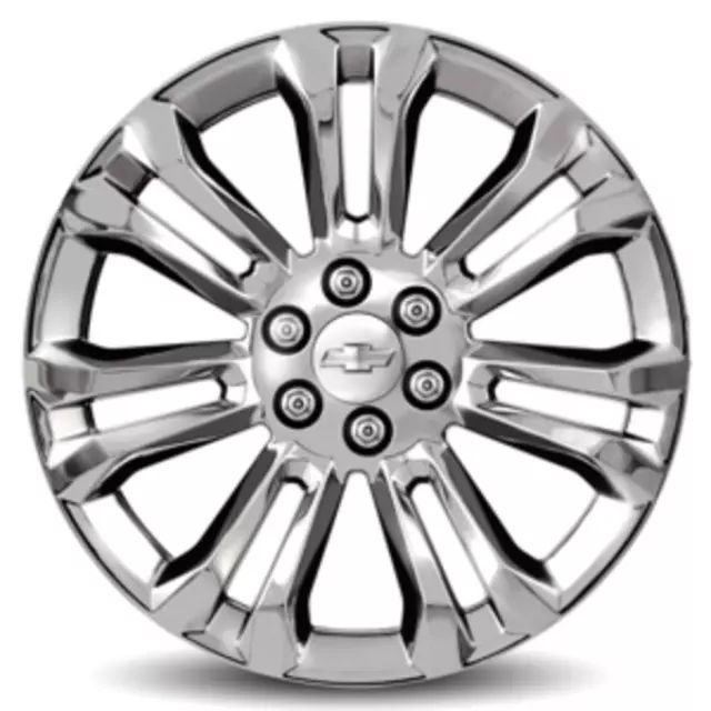 (Replaces 84346100) 22" Wheel, 7-Split Spoke Chrome 84341405 GM ...