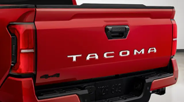 2024-2025 Toyota Tacoma Tailgate Inserts - Chrome PT948-35241-10 ...