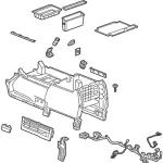 Center Console for 2018 Chevrolet Silverado 1500 | GMPartsDirect.com