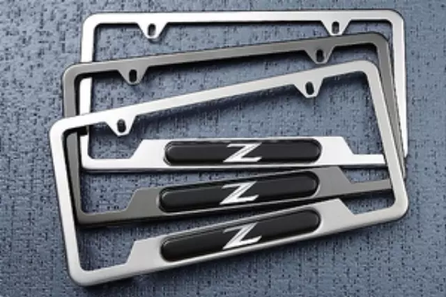2003-2015 Nissan License Plate Frame (With Z Logo) - Black 999MB ...