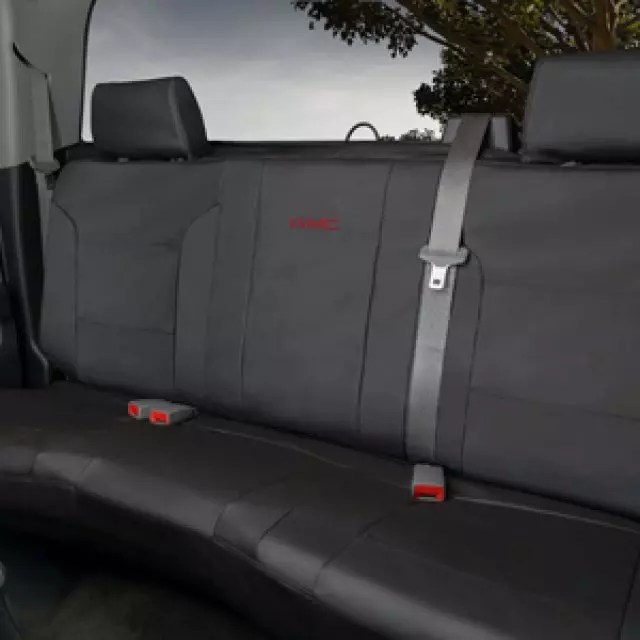 23443857 - Rear Seat Cover Set in Black, Bench W/Armrest 2016-2019 GM ...