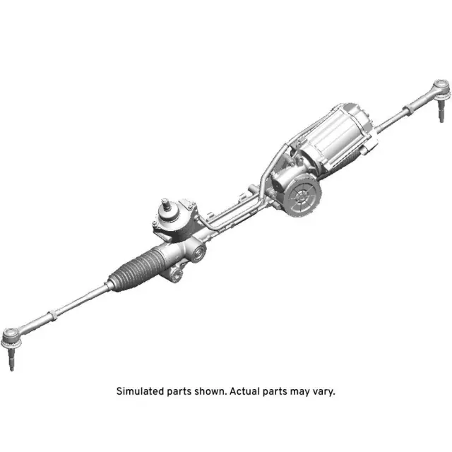Electric Dual Pinion Rack and Pinion Steering Gear, Remanufactured ...