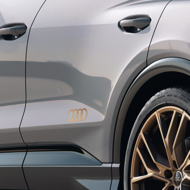89A-064-317-50C - 2023-2025 Audi Q4 e-tron - Audi Rings Decal - Bronze ...