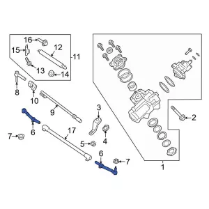 2023-2024 Ford F-350 Super Duty Outer Tie Rod PC3Z-3A131-DA | OEM Parts ...