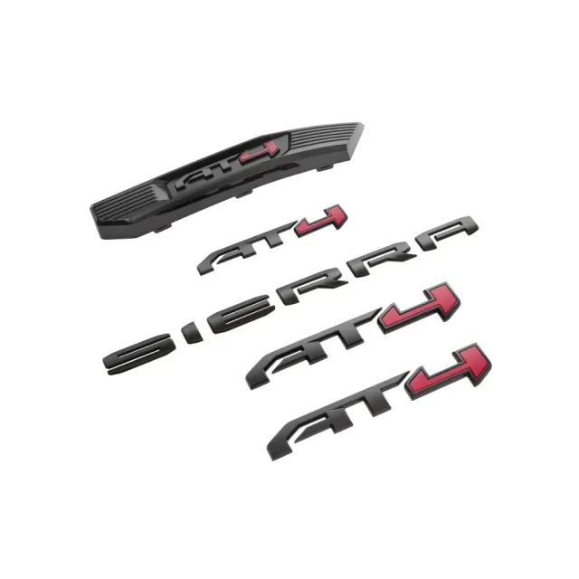 2024-2025 GMC Sierra 1500 Sierra AT4 Emblems - Black 86532078 ...