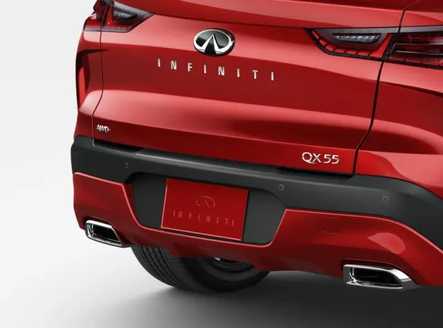 2022-2025 INFINITI QX55 Rear Bumper Protector - Black Film T99B2-5VG1B ...