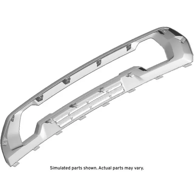 Black Front Bumper Impact Bar Skid Plate 84482544 GM | GMPartsDirect.com