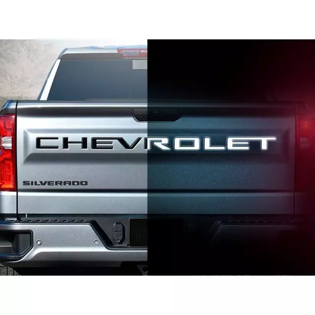 2023-2024 Chevrolet 3-D Urethane Reflective Chevrolet Tailgate 19434085 ...