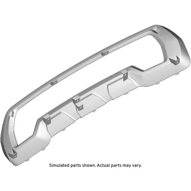 2020-2023 GMC Extra Bright Chrome Front Bumper Fascia Skid Plate ...