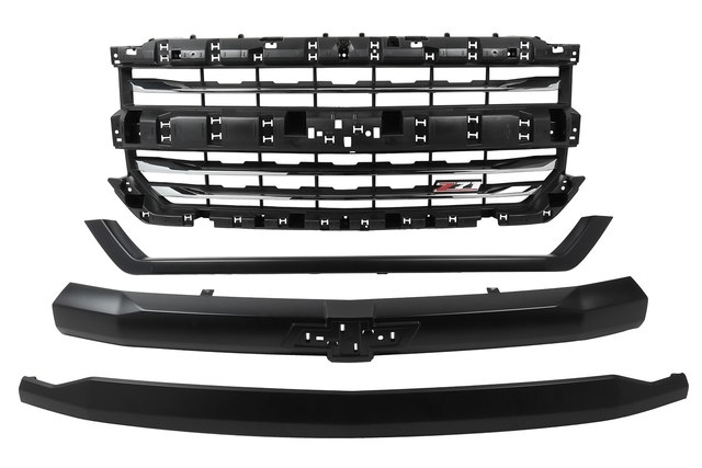 2016-2019 Chevrolet Silverado 1500 Chrome Front Grille with Primed ...