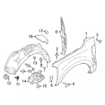 1999-2024 Ford Fender Liner Retainer Clip W705589-S | OEM Parts Online