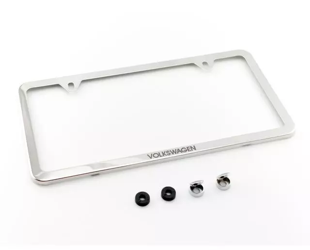 2014-2025 Volkswagen License Plate Frame, Slim With Logo 000-071-801-AB ...