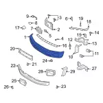 Bumper & Components - Front for 2022 Ford F-350 Super Duty | Ford Parts ...