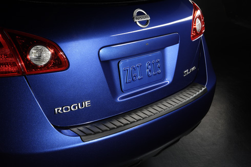 2008-2015 Nissan 2008-2013 Nissan Rogue Black Rear Bumper Scratch ...