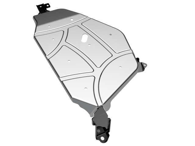 2014-2022 Jeep Cherokee Fuel Tank Skid Plate, Left - Driver's Side (LH ...