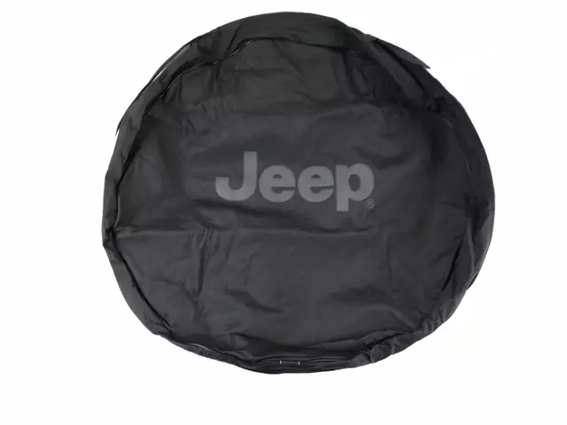 2002 2007 Jeep Liberty Anti Theft Tire Cover Blk w Logo MOPAR GENUINE OEM 82206930AC QuirkParts