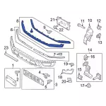 ML3Z-17D957-AAPTM - Upper Molding 2021-2023 Ford F-150 | Ford Parts Direct