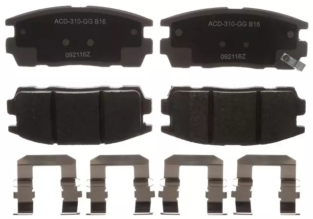 Ceramic Rear Disc Brake Pad Set with Clips 19429888 GM | GMPartsDirect.com