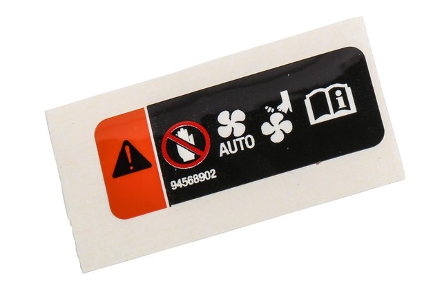 2010-2023 GM Fan Blade Warning Label 94568902 | TascaParts.com