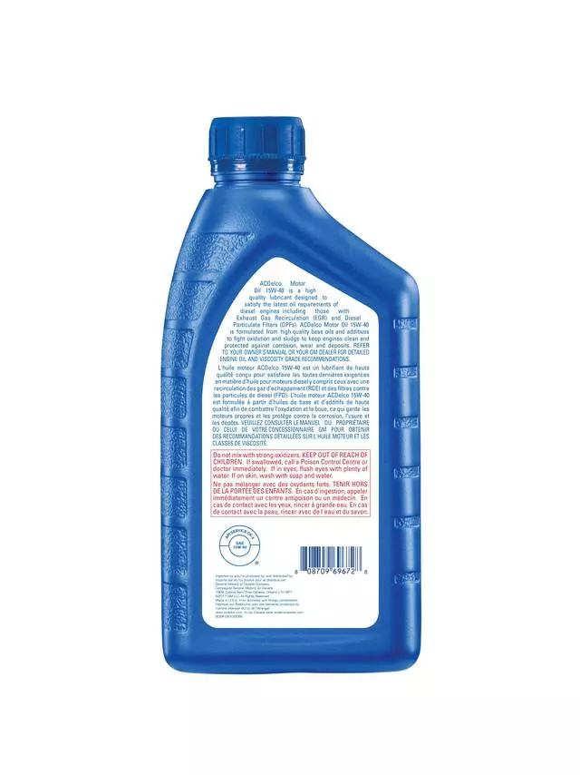 2011 Chevrolet Express 3500 15W-40 CK-4 Diesel Motor Oil - 1 L 88865797 ...