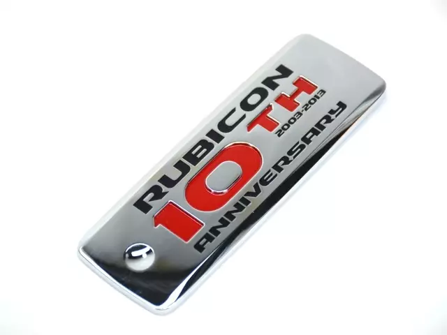 2013 Jeep Wrangler 2013 Jeep Rubicon 10th Anniversary Emblem Chrome ...