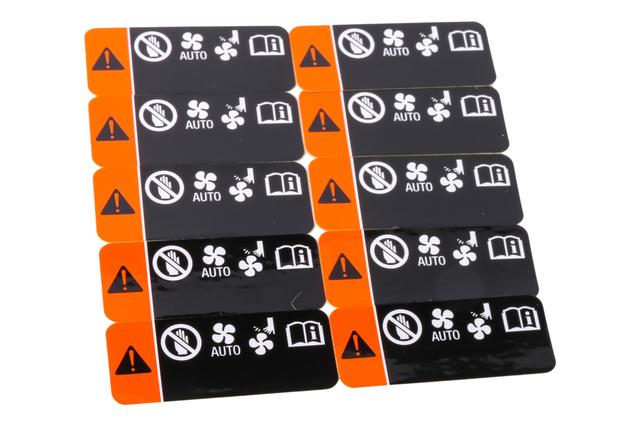 2013-2016 Chevrolet Fan Blade Warning Label 94567000 | GMPartsDirect.com