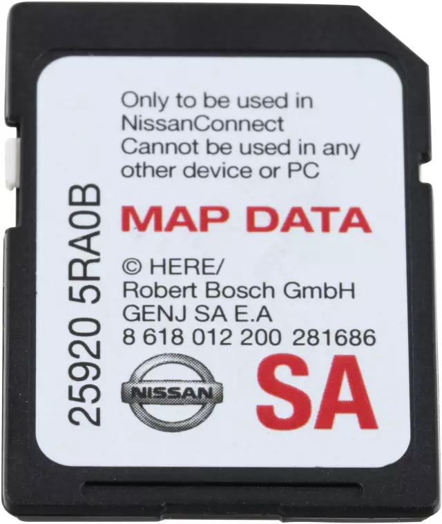 Sd Card: Map | 25920-5RA0B | Tom Wood Nissan Parts