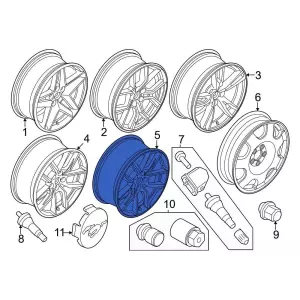 PR3Z-1007-GA - Wheel, Alloy 2024 Ford Mustang | Ford OEM Parts Direct